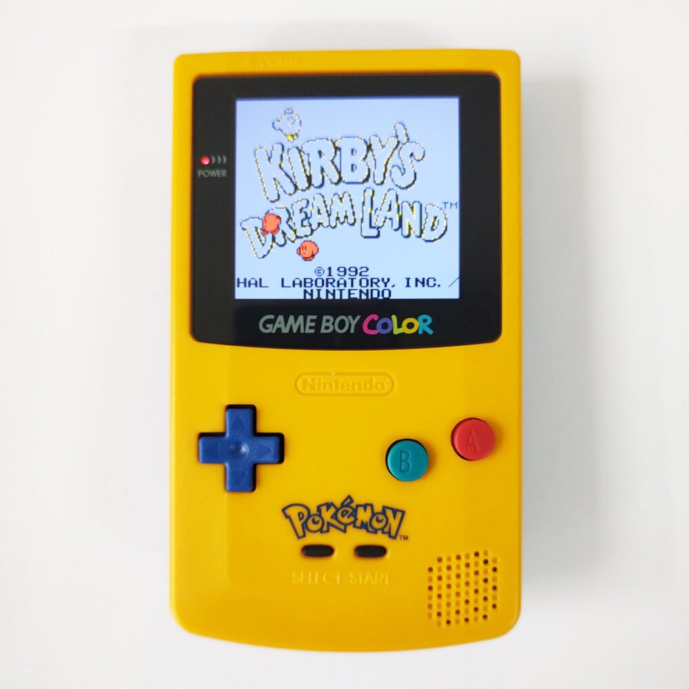 Nintendo Game Boy Color Console | Pika Black | Backlit IPS Screen ...