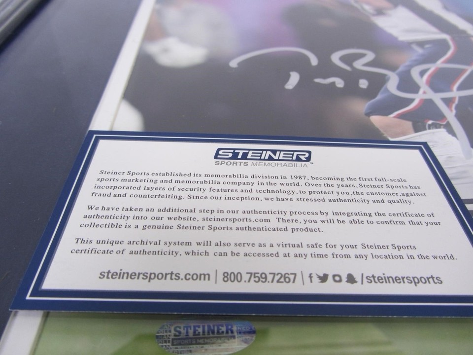 #12 Tom Brady Autograph 11x14 Photo 18x22 Framed & Matted *Steiner COA ...