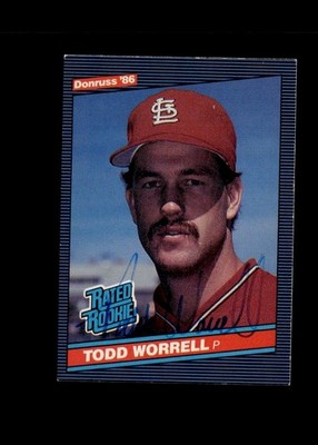 Todd Worrell 1986 Donruss Cardinals authentic autographed card | eBay