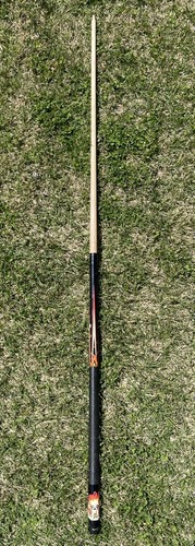 Excalibur 21 Oz. Pool Cue 2-Piece Irish Linen Flaming Skull Spades ...