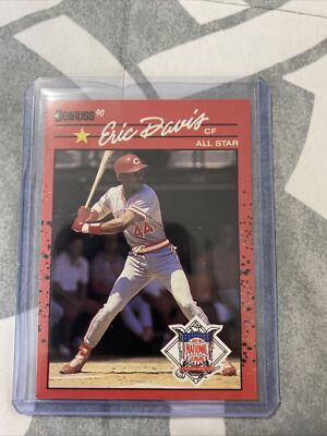 1990 Donruss card #695 - Eric Davis *ERROR* Baseball Card MINT | eBay