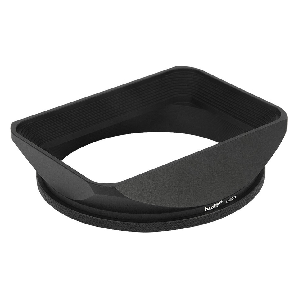 77mm Standard Square Screw in Metal Black Lens Hood for Canon Nikon ...
