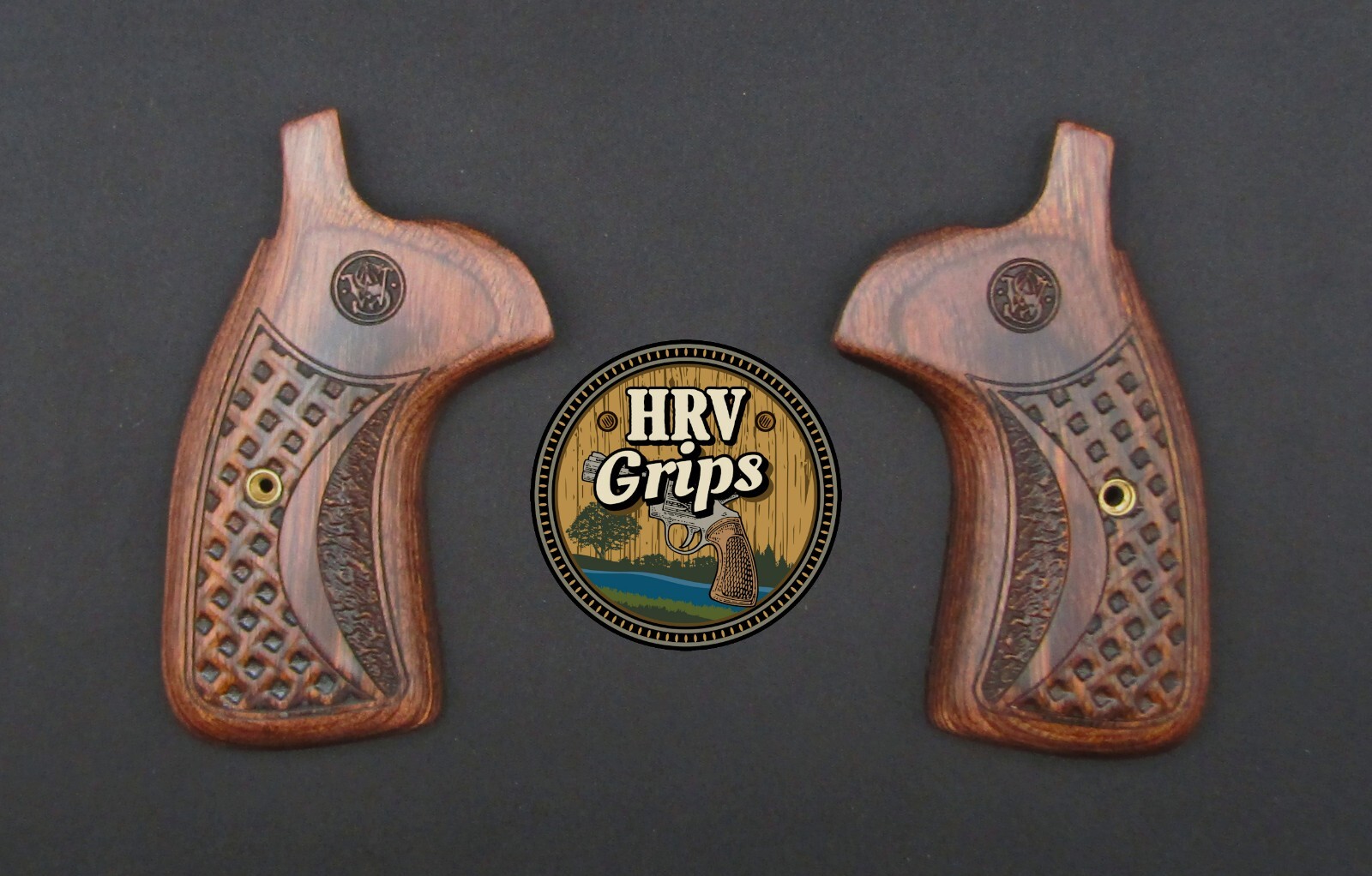 Smith & Wesson K/L Frame Rd Custom Walnut Altai® Grips Basketweave ...