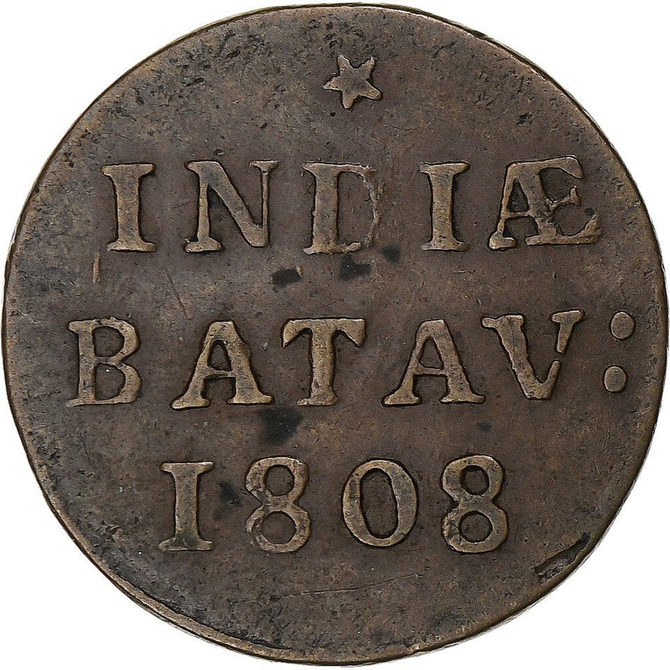 [#1281811] Netherlands East Indies, Duit, 1808, Dordrecht, Copper, EF ...