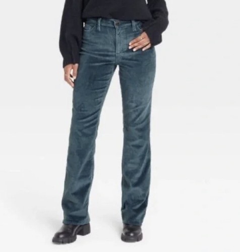 Women’s Universal Thread Plus Size Boot Cut Corduroy Pants Blue 24W | eBay
