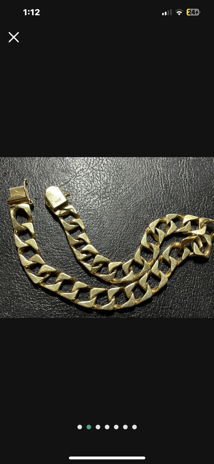 14k gold Square link cuban bracelet Solid Gold 9mm L9… - Gem