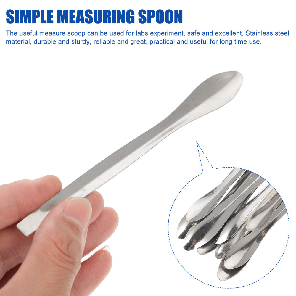 12Pcs Stainless Steel Measuring Spoon for Lab Sampling and Measurement ...