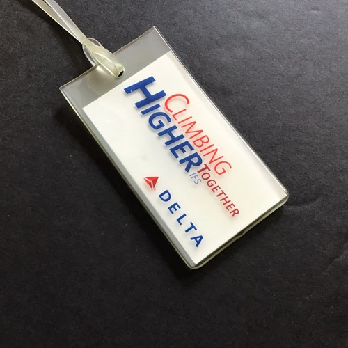 Delta Air Lines Vinyl Luggage Tag - Soft Jelly ID Baggage Tag | eBay