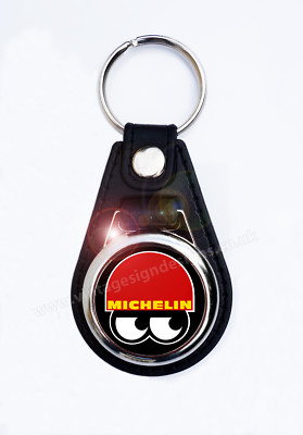 MICHELIN FAUX LEATHER KEY RING/KEY FOB. MICHELIN MAN TYRES,CLASSIC ...