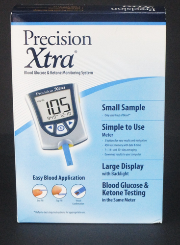 Precision Xtra Blood Glucose & Ketone Monitoring System Simple to Use ...