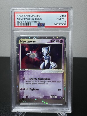 Mewtwo Ex Holo #101 PSA 8 - Pokémon 2003 Ruby & Sapphire | eBay