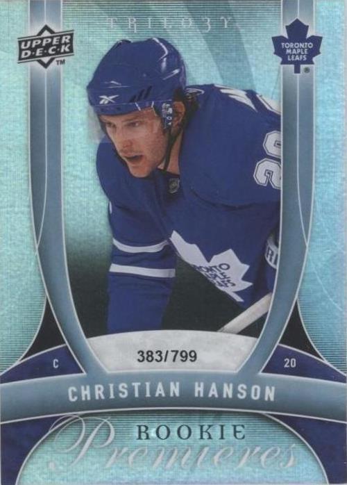 2009-10 Upper Deck Trilogy - Rookie Premieres Christian Hanson #153 / ...