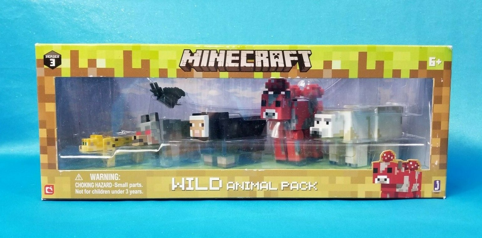 Minecraft JAZWARES CHOOSE Wild Tame Animal Dungeon Baby Mob Survival ...