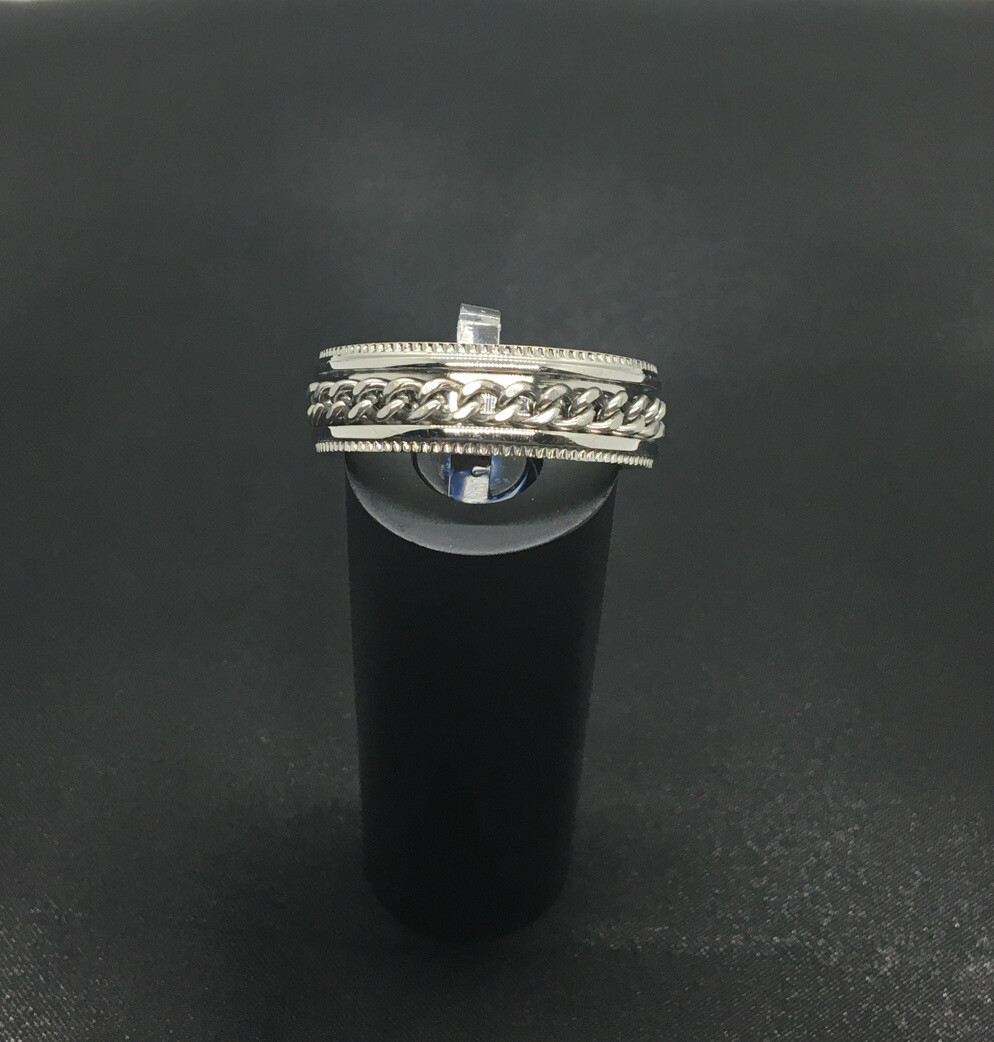 Stainless Steel Spinner Ring Size 12 Unisex Stress Relieving New 2703 ...