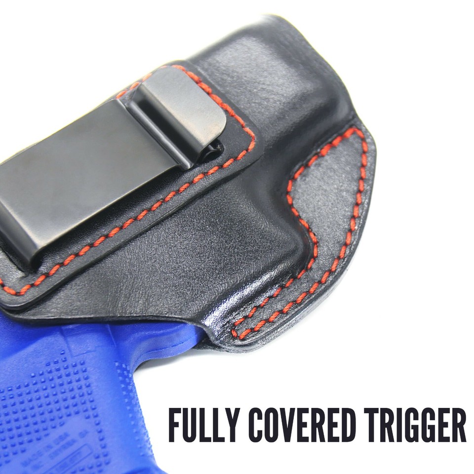 For G26 IWB Leather Holster Right Handed Conceal Carry CCW Fits Glock ...
