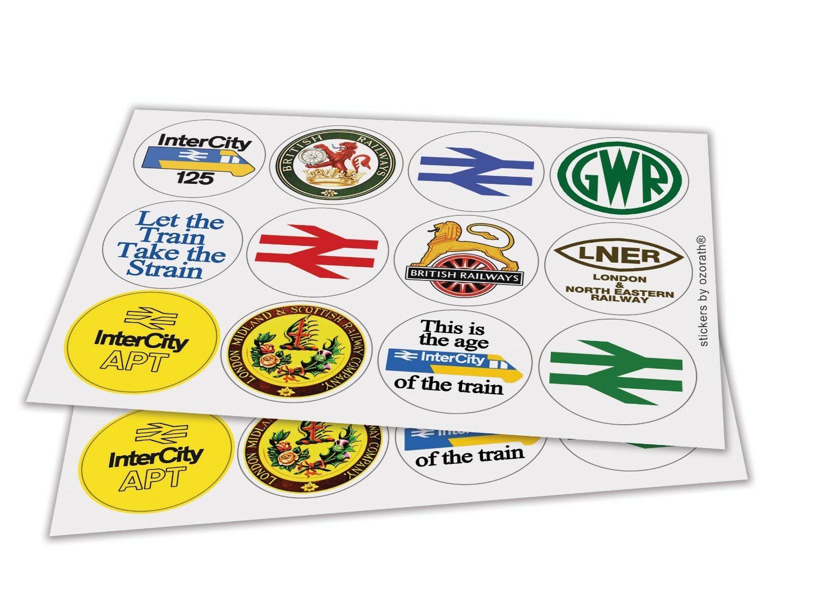 BRITISH RAIL RAILWAYS RETRO LOGO STICKERS | Grelly UK