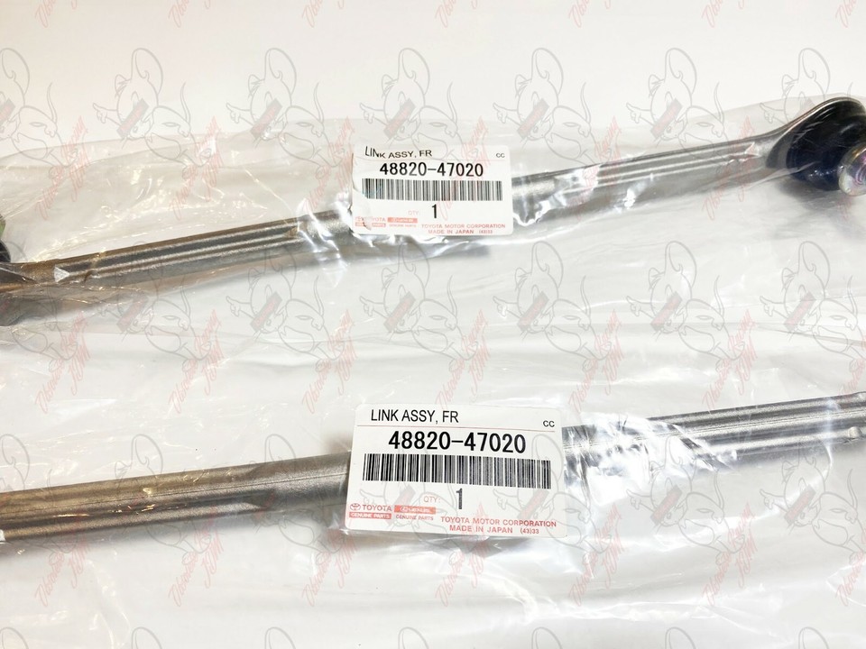 Toyota Lexus Genuine Front Stabilizer Bar Link Set of 2 48820-47020 OEM ...