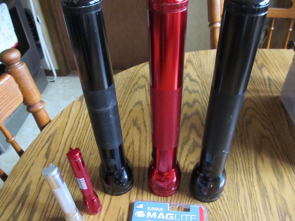 Lot of 6 Maglite Flashlights. 3x AA and 3x D Cells MIlwaukee Tool Rexnord NICE | eBay