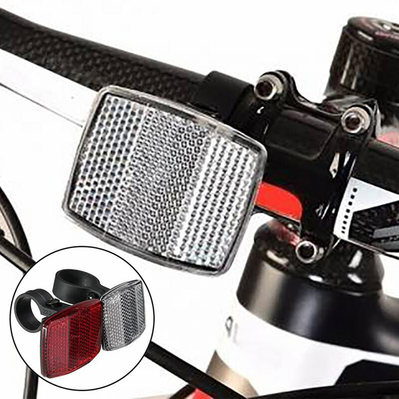 Bicycle Bike Handlebar Reflector Reflective Front Rear Warning Light ...