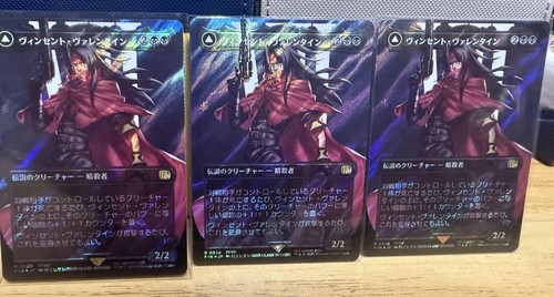 Ff Vincent Valentine Surge Foil Set of 3 MTG Final Fantasy Japanese | eBay