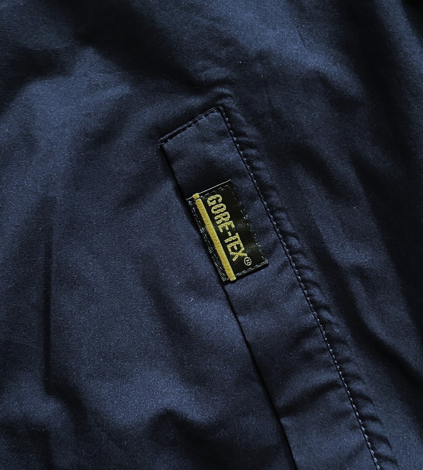 ZERO RESTRICTION Gore-Tex Navy Blue Zip Front Vintage Golf Jacket Mens ...