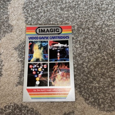 Vintage Imagic Video Game Cartridges Catalog | eBay