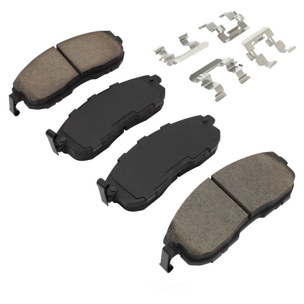 Disc Brake Pad Set-Black Series Ceramic Brake Pads with Hardware ...