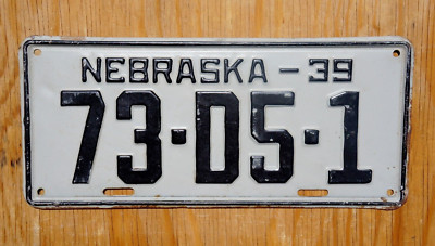 1939 Nebraska DEALER License Plate | eBay