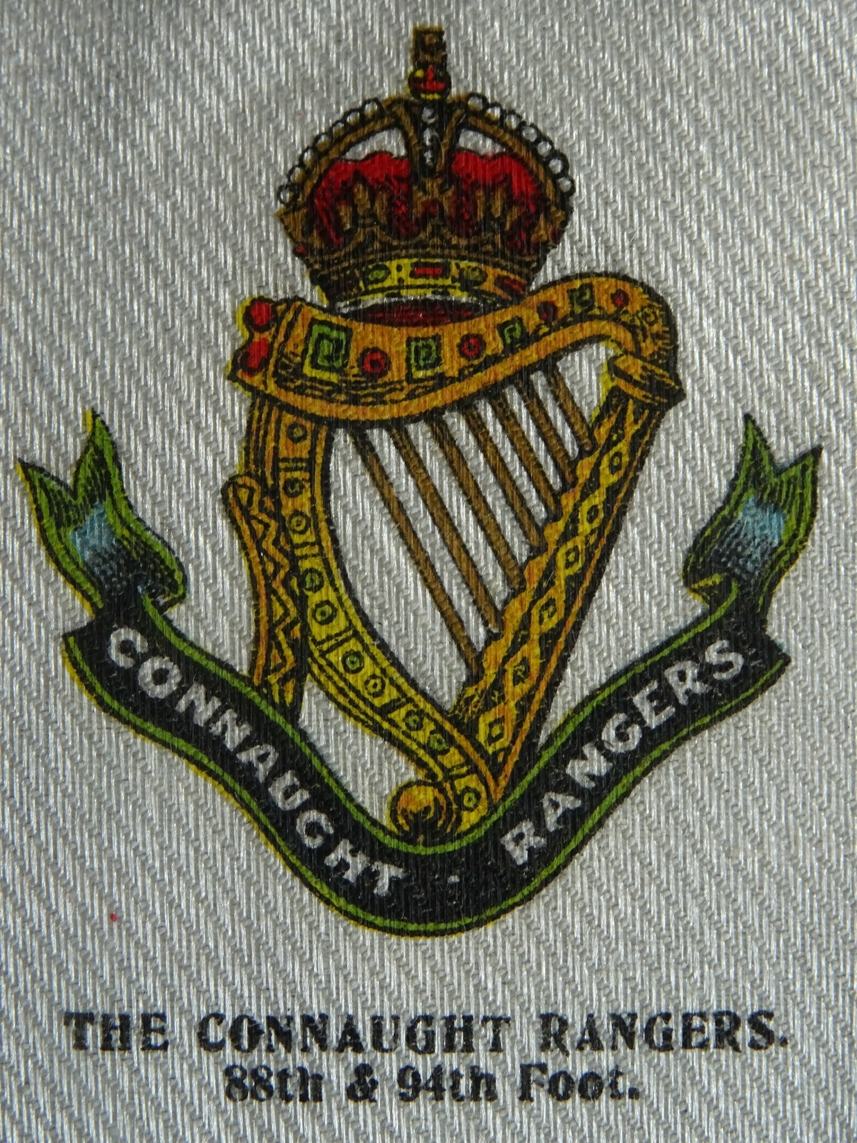 No.94 CONNAUGHT RANGERS Crests & Badges of the British Army BDV ...