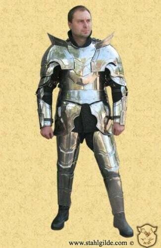 Medieval Warlord Larp Knight Full Suit Of Armor Cuirass, pauldrons ...