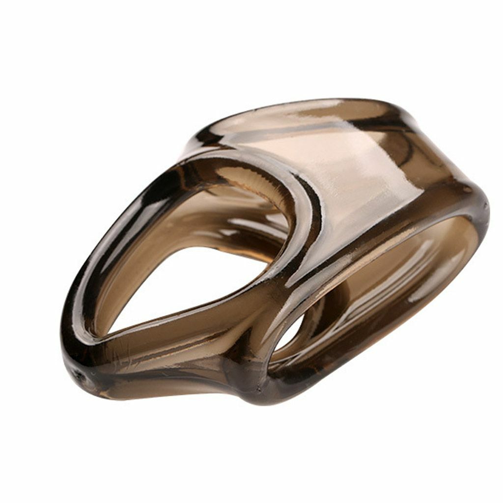 Male Stretchy Penis Enhancer Cock Rings Cage Sleeve Ball Stretcher ...