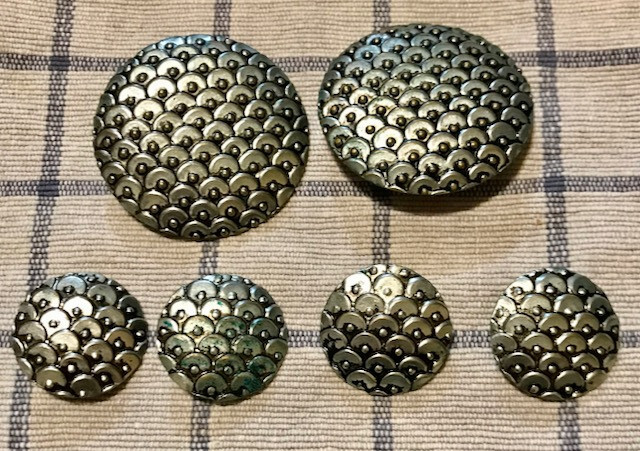 Vintage Buttons MCM Japanese wave pattern womens suit… - Gem