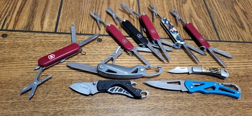 Lot Of 10 Keychain Knives Multi-Tool Victorinox, Kershaw | eBay