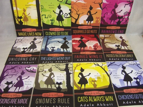 ADELE ABBOTT WITCH PI MYSTERY BOOKS,12 WHERE,MAGIC,CLOWNS,UNICORNS ...