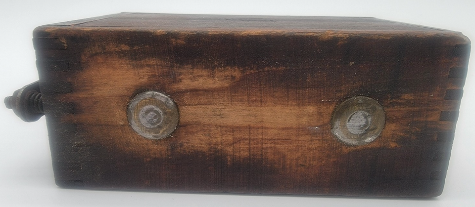 Ford Model T Ignition Coil Battery Wood Dove Tailed Wooden Box- Vintage ...