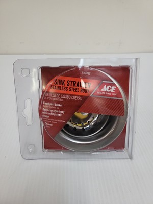 ACE Sink Strainer Stainless Steel Body Deep Cup Style Body #4165189 | eBay
