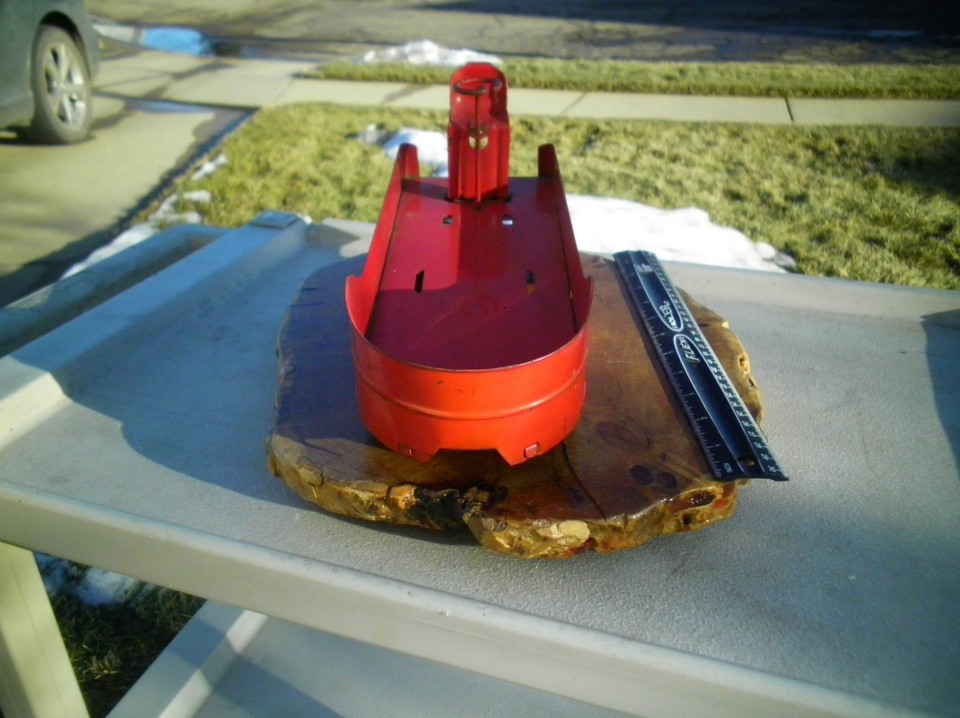 Vintage 1950s Buddy L Rear Steer Hook & Ladder Pressed Steel Fire Truck ...