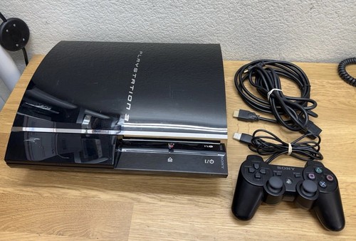 Sony PlayStation 3 PS3 CECHE01 80GB Fat Backwards Compatible Bundle ...