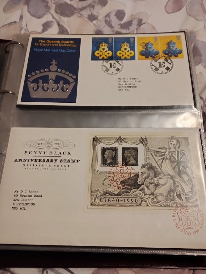 ROYAL MAIL FIRST DAY COVER ALBUM, CONTAINS 63 SETS JANUARY 1990 TO ...