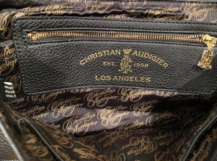 Christian Audigier Leather Clutch Handbag Purse w/Dust Bag NWOT | eBay