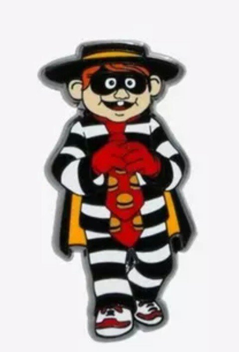 Mcdonalds Characters Hamburglar McDonald's The Hamburglar Enamel Pin