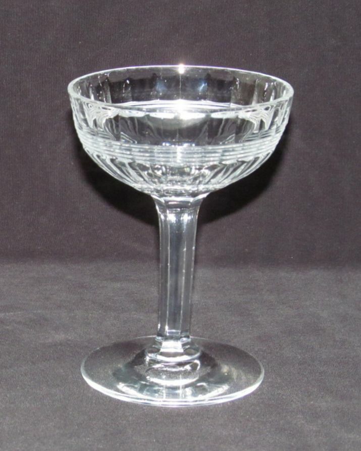 Heisey Glass Co. BANDED FLUTE No.150 Crystal Footed Cocktail Goblet | eBay