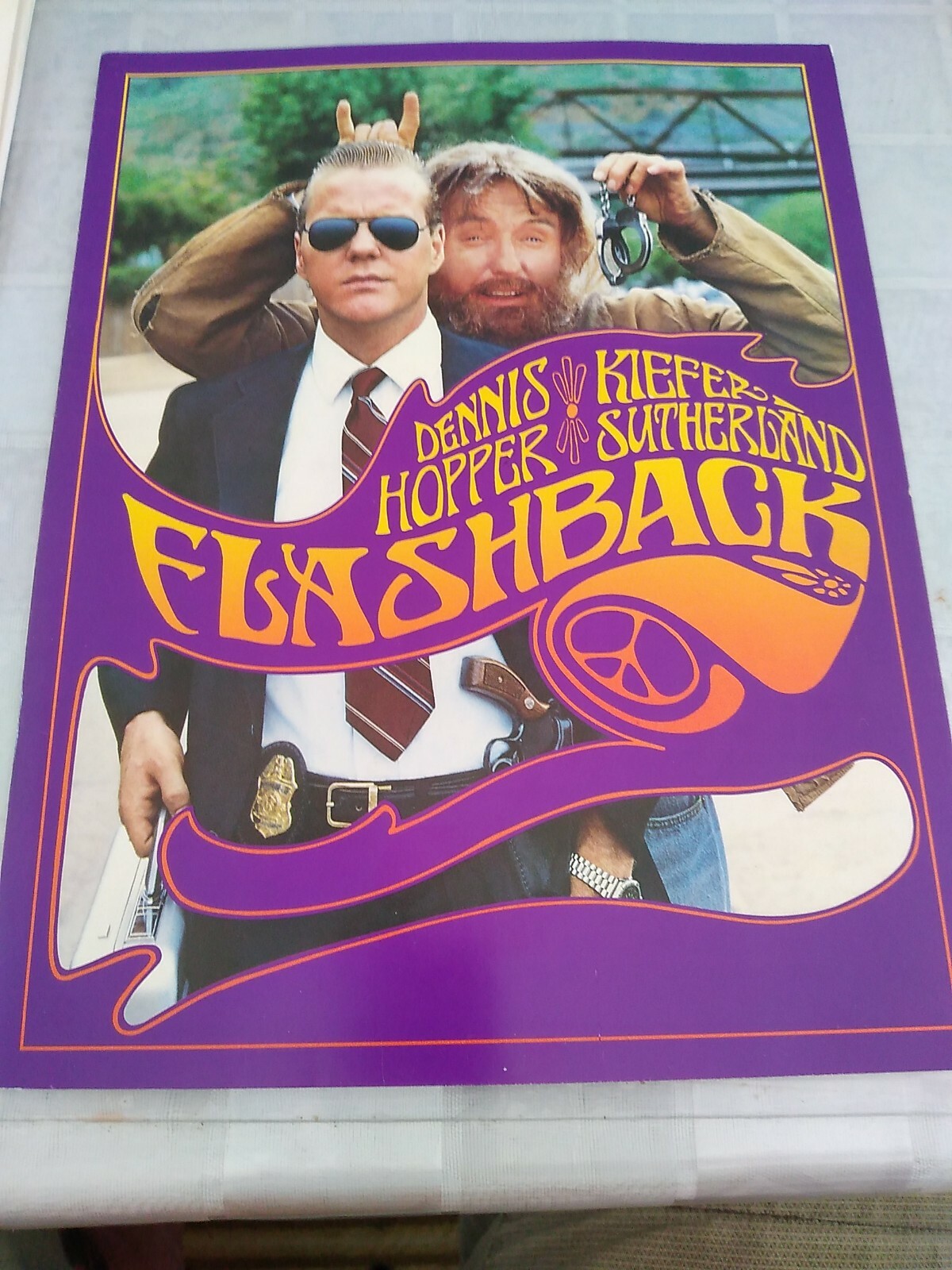 "Flashback" Movie Programme. Dennis Hopper. Kiefer Sutherland 1990 | eBay