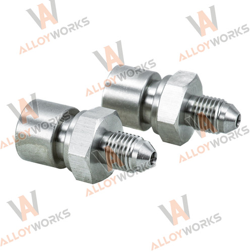 2pcs Steel Brake Line Adapter Fittings -3AN To 3/16inch Female Inverted ...