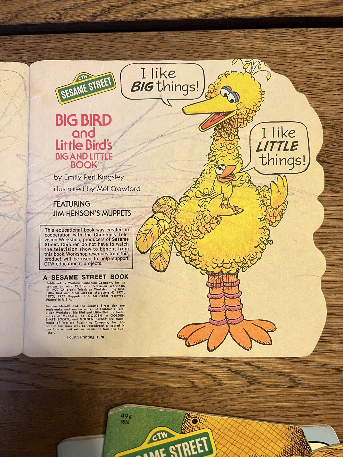 Vintage Lot of 3 Sesame Street Golden Shape Books Big Bird, Grover ...