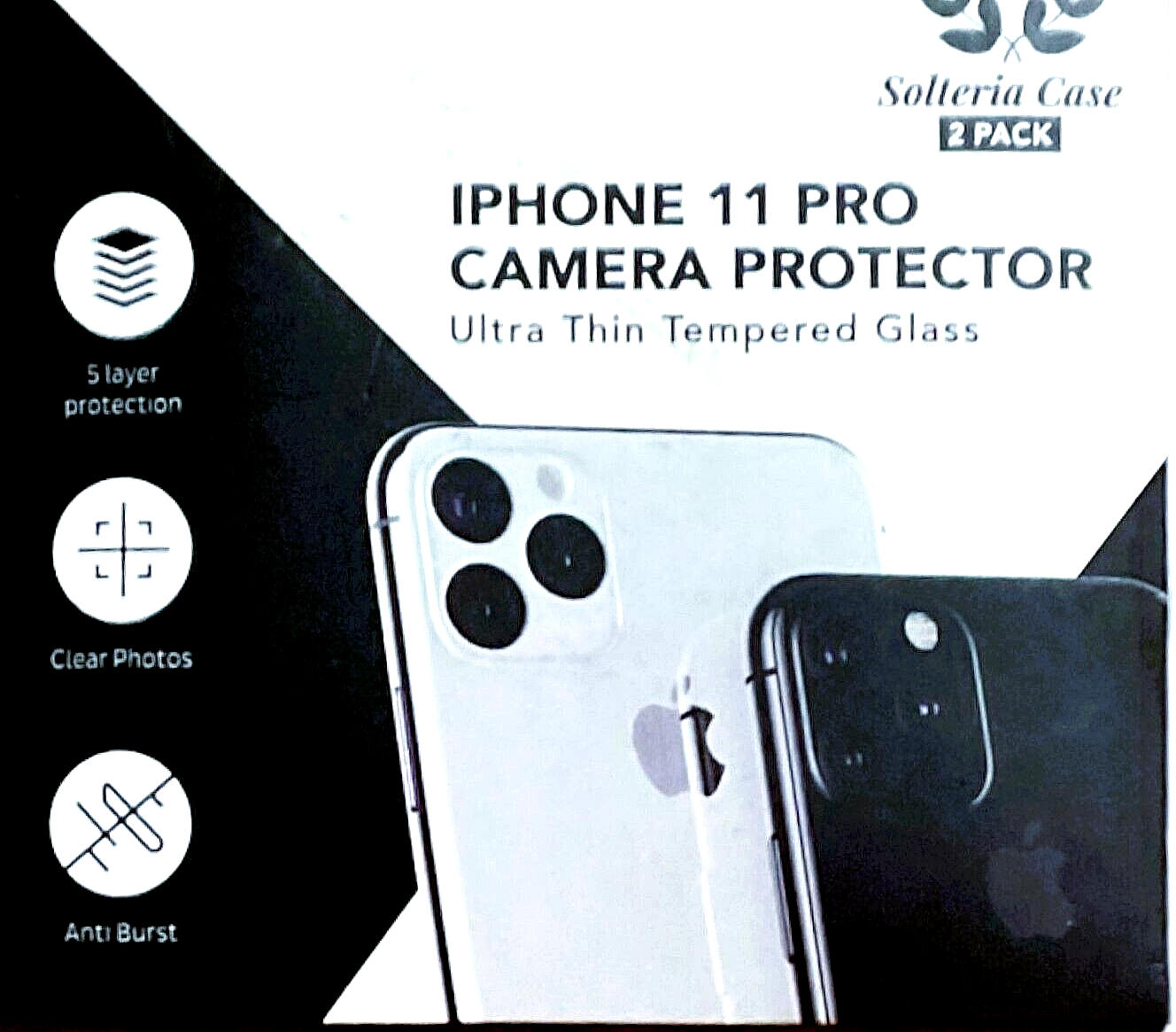 For iPhone 11 PRO Camera Lens Protector 5 Layer Clear Tempered Glass 2 ...