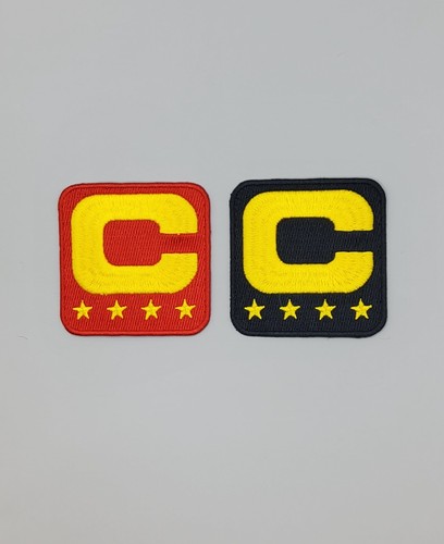 Football Team Captain's C Gold 4 Star for Jersey Patch Iron-on / Sew on ...