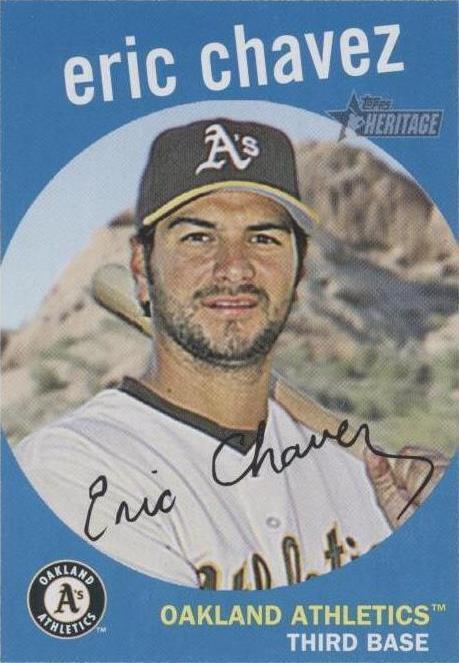 2008 Topps Heritage - Eric Chavez #63 for sale online | eBay