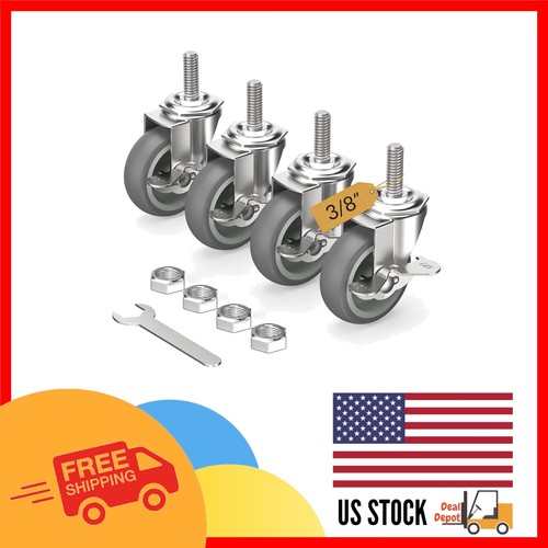 Durable 3 Inch Locking Casters - 4 Pack, Ideal for Workbenches ...