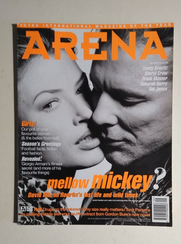 Arena Magazine Issue No 53 September 1995 - Mickey Rourke Cover | eBay UK